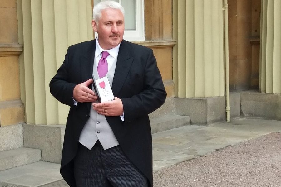 Royal appointment for Yellow Door’s Simon as he receives MBE from ...