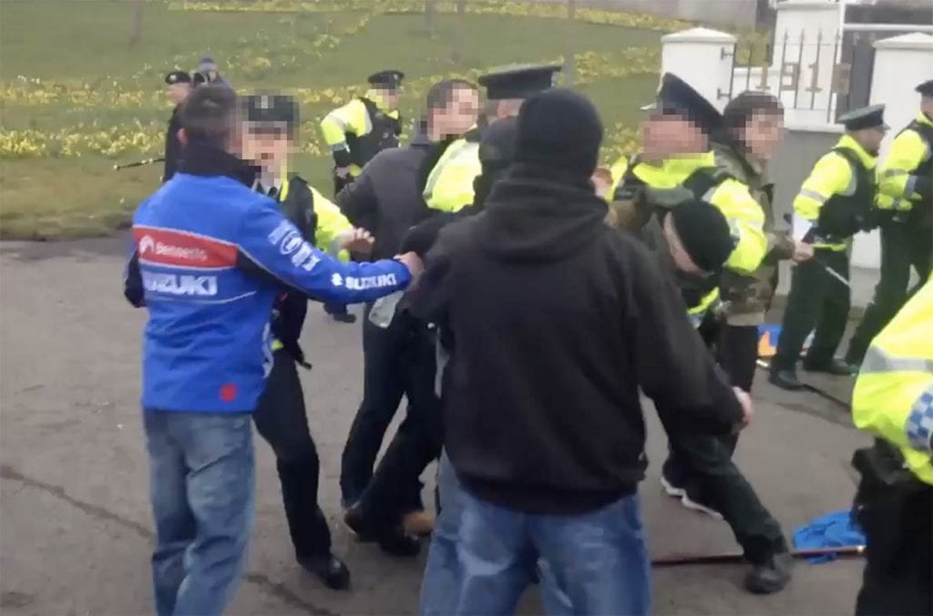 Watch: Clashes as police make arrests at Lurgan parade – Armagh I