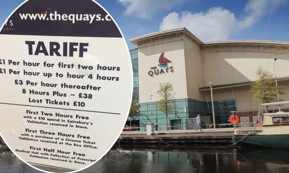 The Quays responds to online criticism at £38 charge for eight hours ...