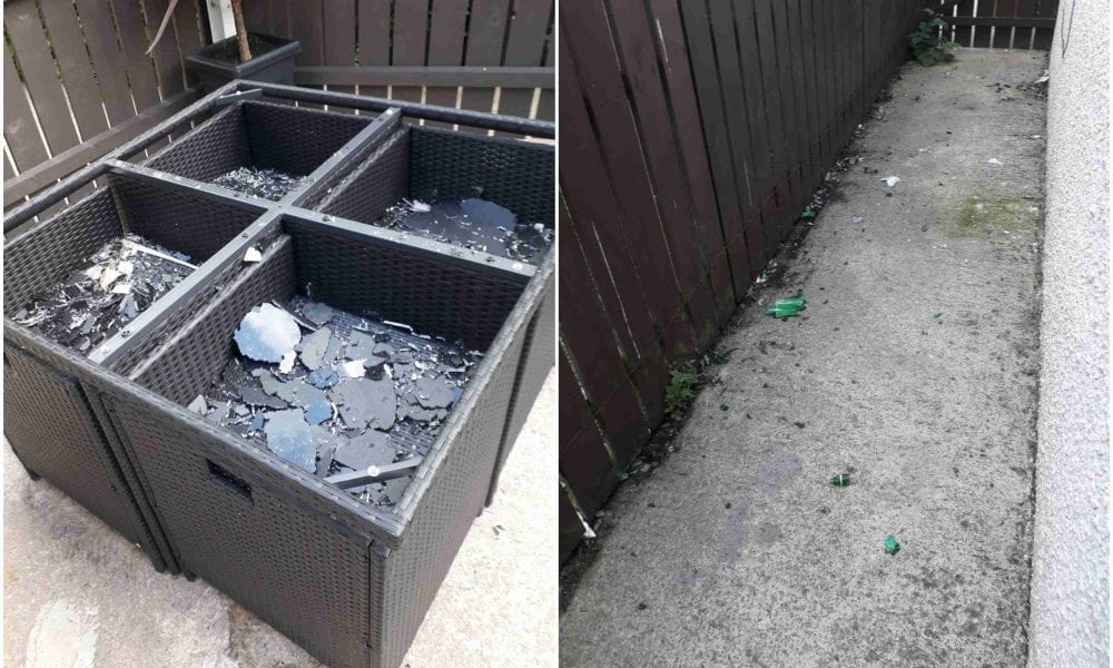 Glass bottles launched over peace wall in Portadown – Armagh I