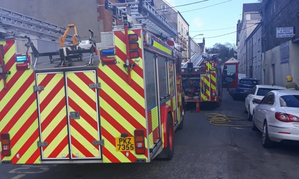 Firefighters tackled blaze at three-storey property in Newry – Armagh I