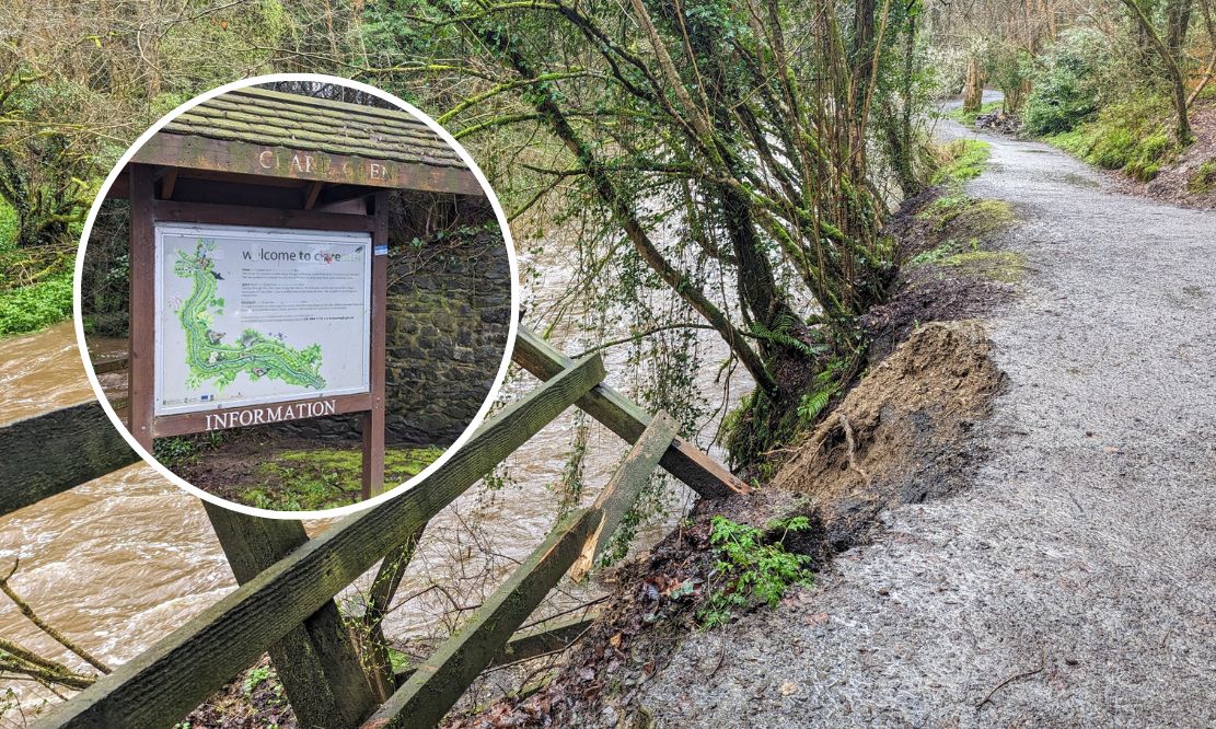 Watch: Raging River Cusher washing away embankments in Clare Glen as ...