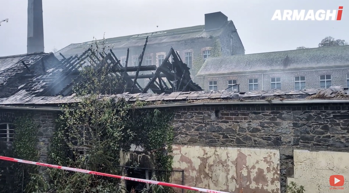 Watch: Aftermath of ‘deliberate’ fire at Sintons Mill in Tandragee ...